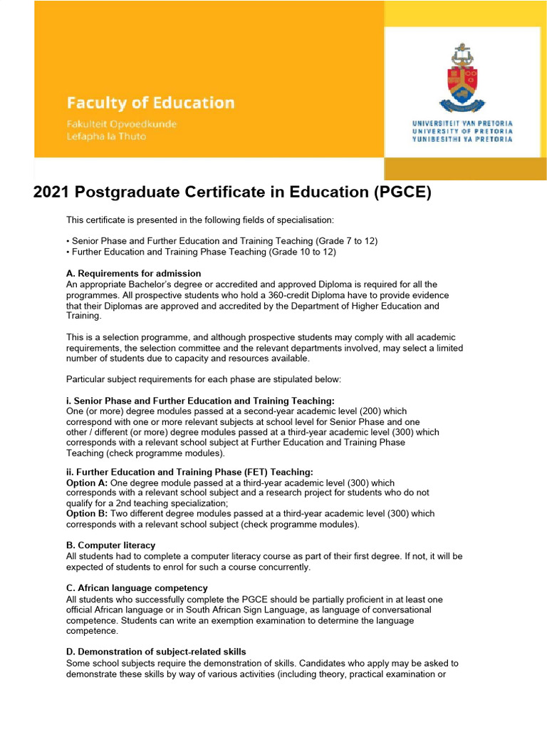 2021-pgce-programme-.zp207397 | PDF | Academic Degree | Educational Stages