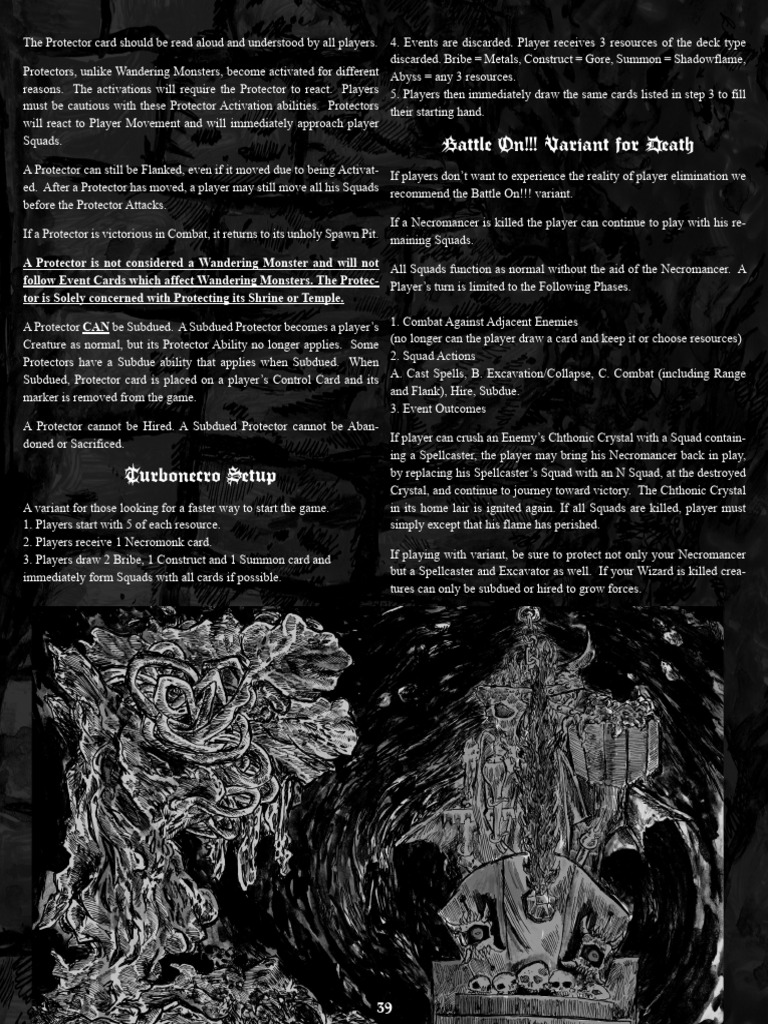 Cave Evil Rules TURBO NECRO 2024 | PDF