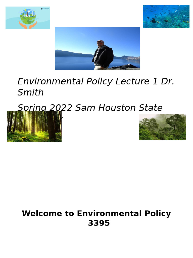 Environmental Policy Lecture 1 | PDF | Policy | Population