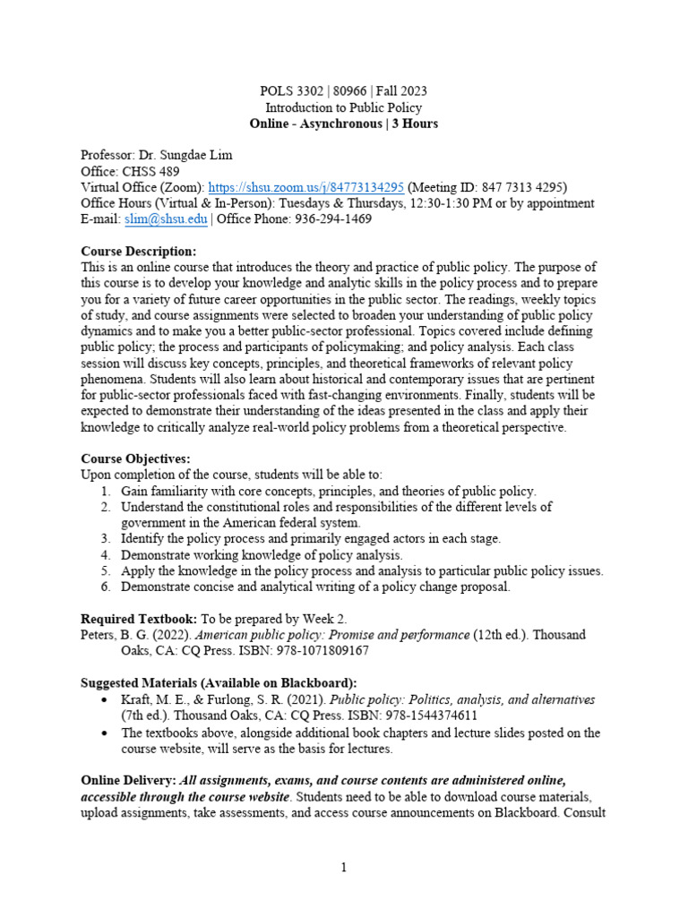 Syllabus | PDF | Academic Dishonesty | Plagiarism