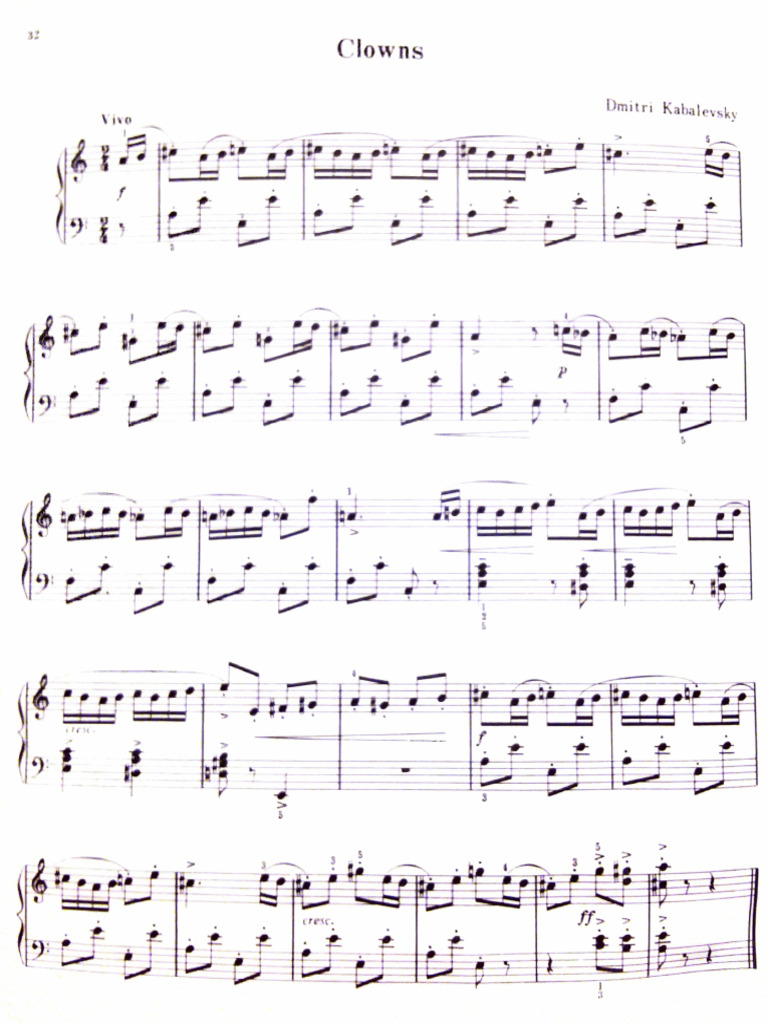 Clowns Kabalevsky (2) | PDF