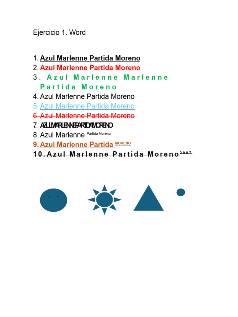 Tarea Azul Word | PDF