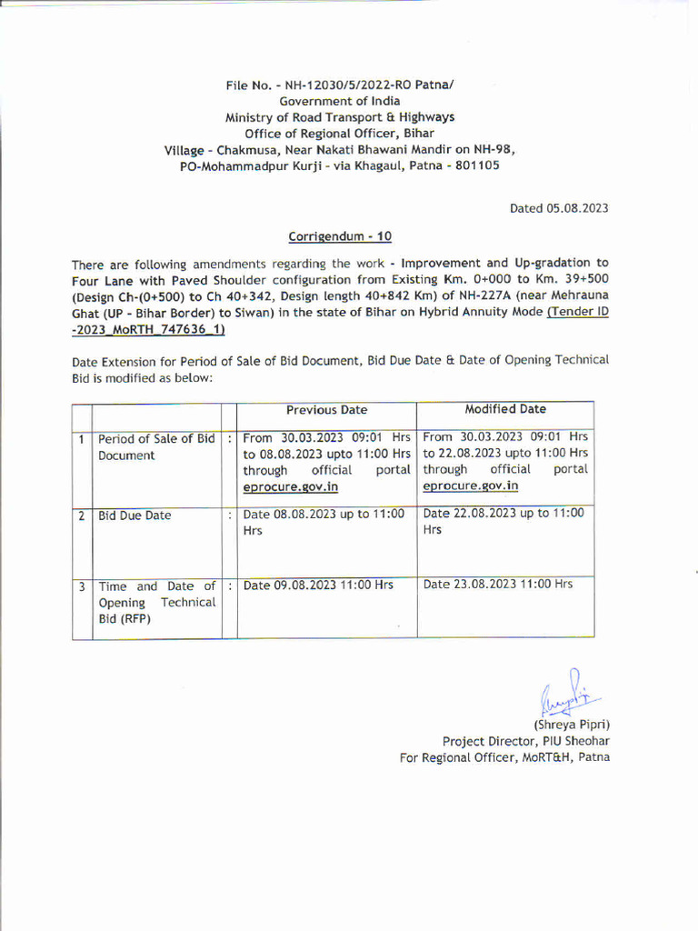 Corrigendum 10 | PDF