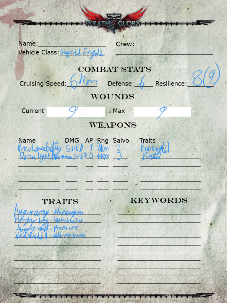 Vehicle Combat Stats and Weapons Guide | PDF