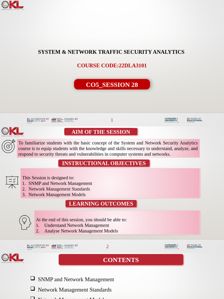 Co5 Session28 Sntsa (22dla3101) | PDF | Computer Network | Osi Model