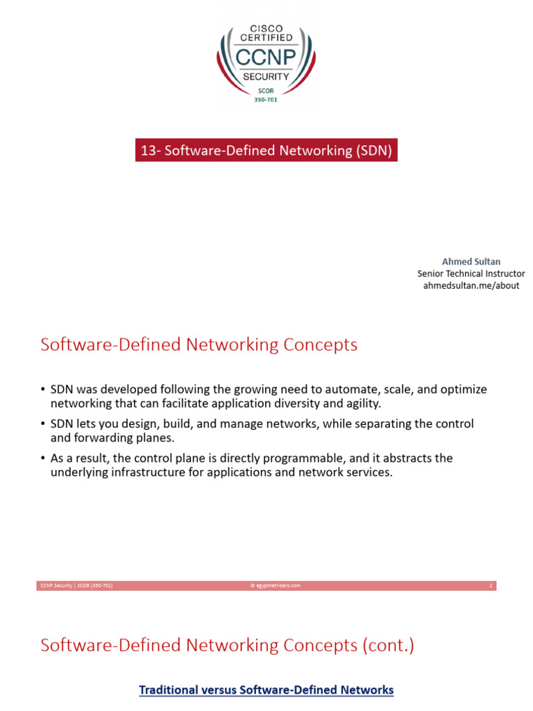 13 - Software-Defined Networking (SDN) | PDF | Computer Network | Network Architecture