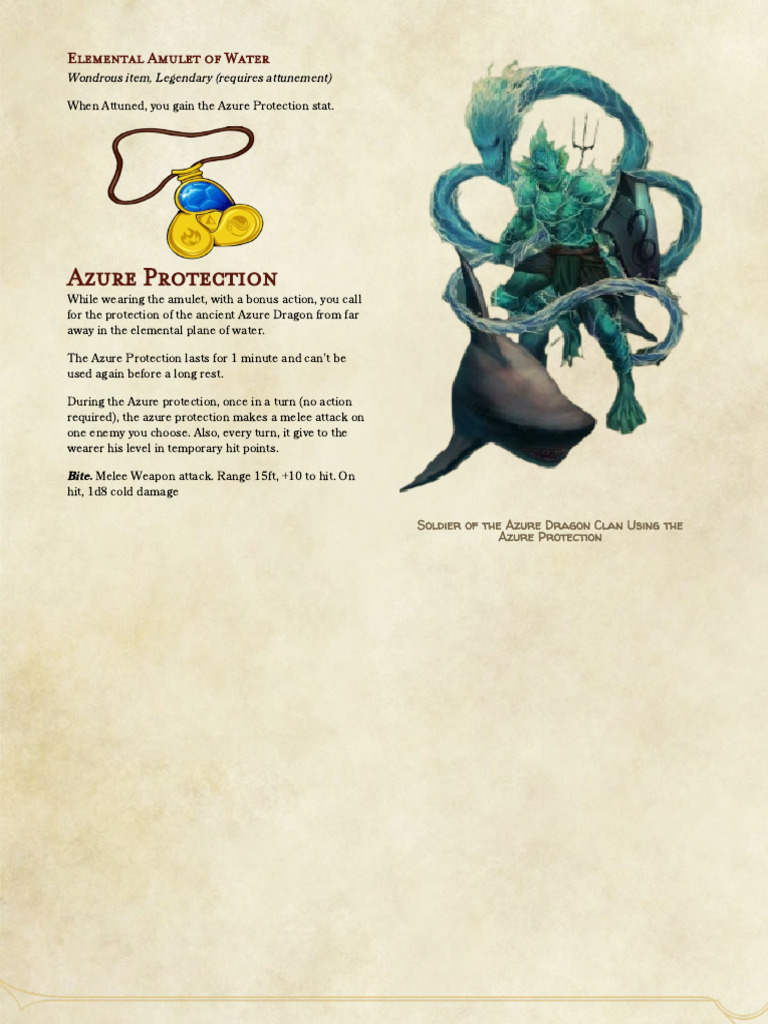 Amulet of Water | PDF