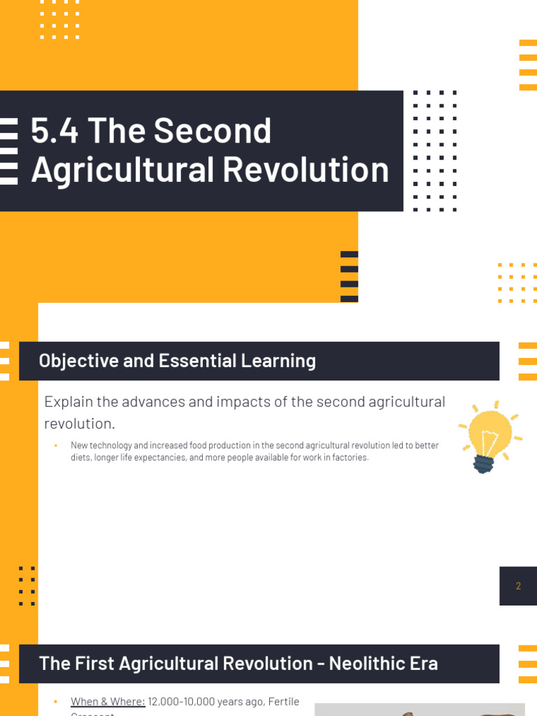 5.4 The Second Agricultural Revolution | PDF | Agriculture | Farmer