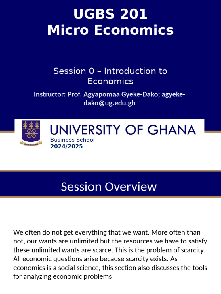 Ugbs 201 All Sessions 2024 25 | PDF | Demand | Supply (Economics)