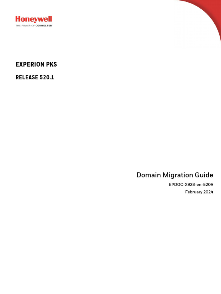 PMT Hps Experion Pks Domain Migration Guide r520 | PDF | Domain Name ...