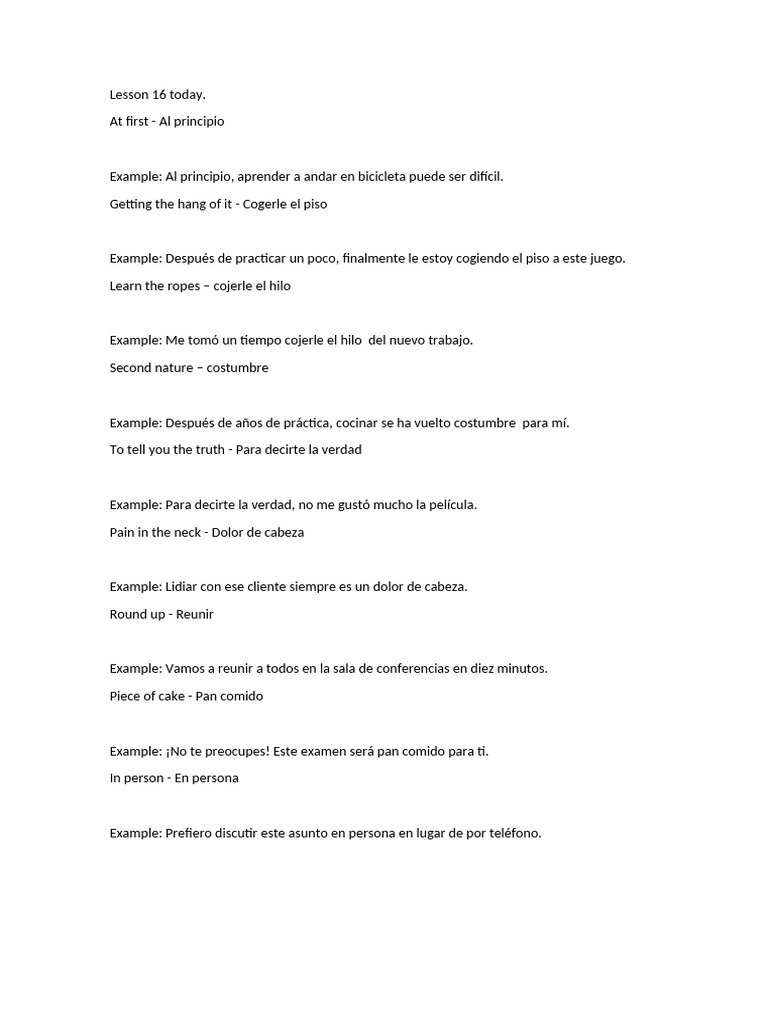 Lesson 16 Today | PDF