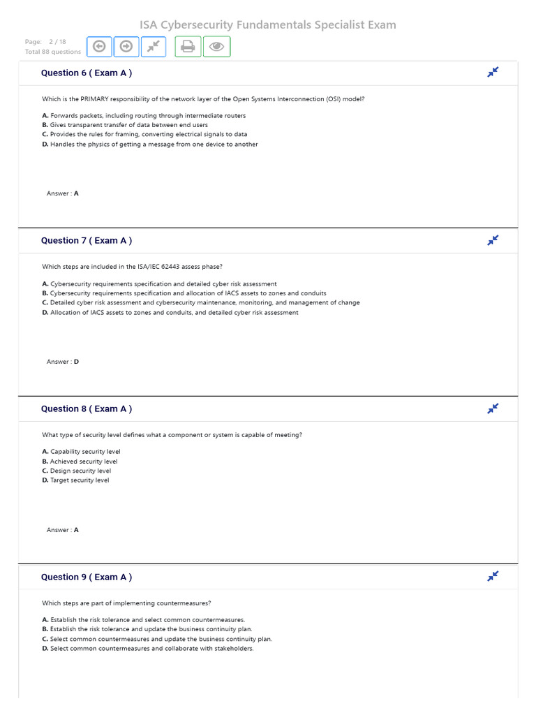 ISA Cybersecurity Fundamentals Exam Guide | PDF | Osi Model | Network ...