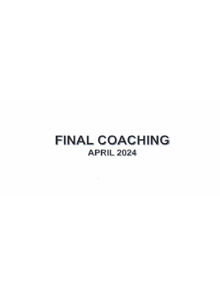 Coaching Day 3 PM | PDF
