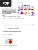 Blood Type Case Studies Worksheet | PDF | Blood Type | Clinical Medicine