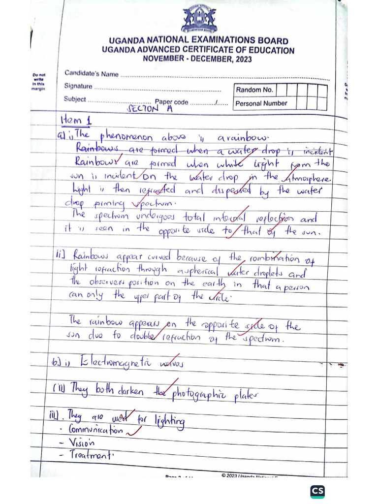 Uce 2024 Score Guide | PDF