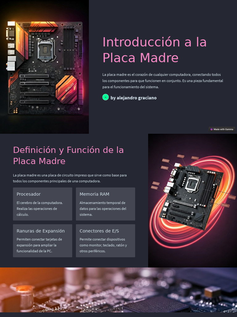 Introduccion A La Placa Madre | PDF | Hardware de la computadora | Electrónica