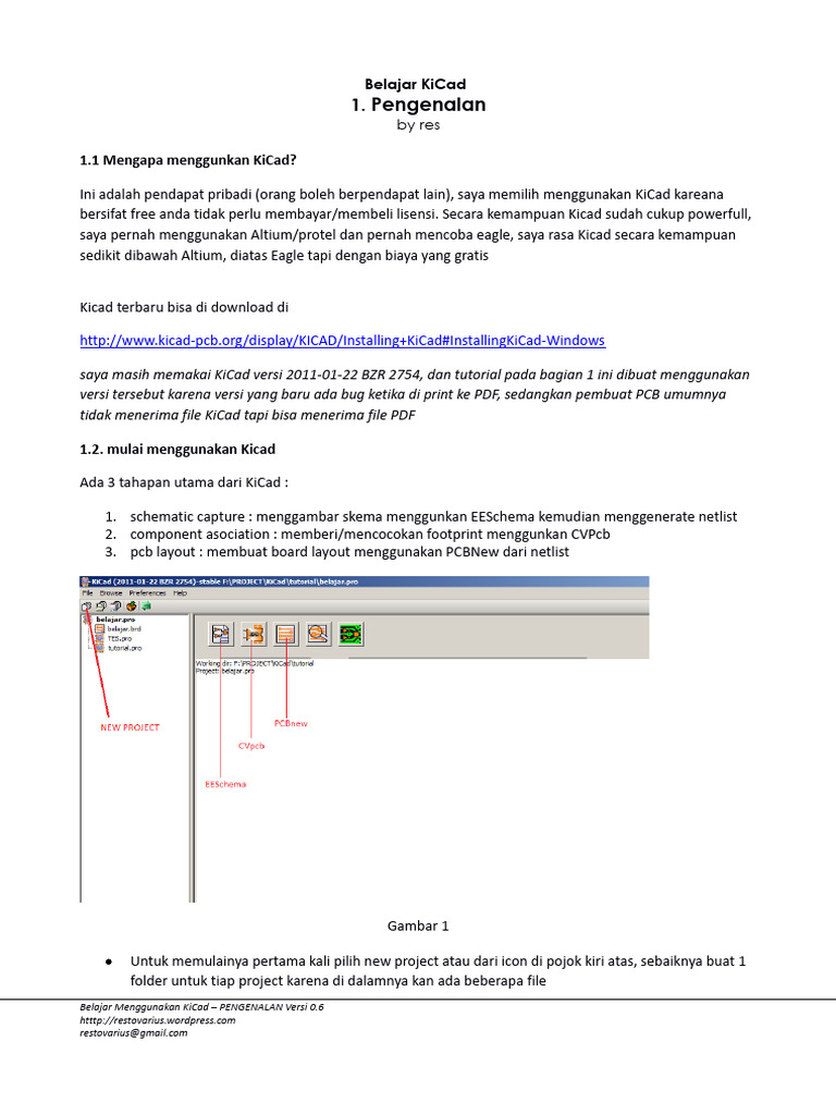 Belajar Kicad 1 Pengenalan | PDF