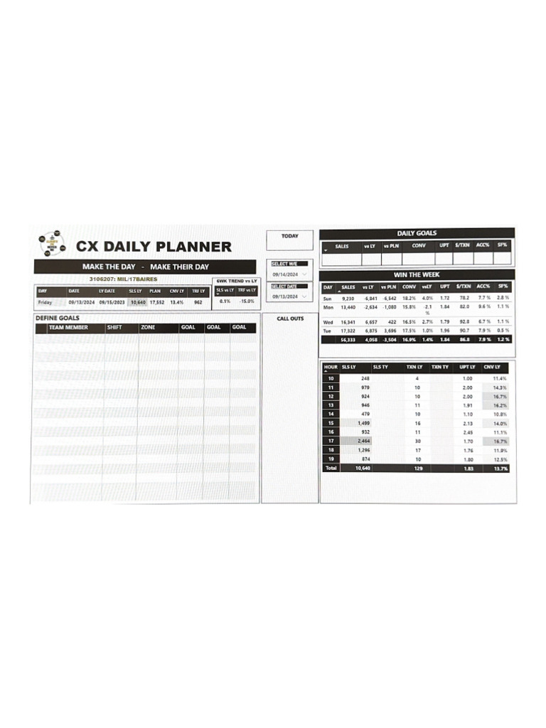 CX Daily Planner | PDF