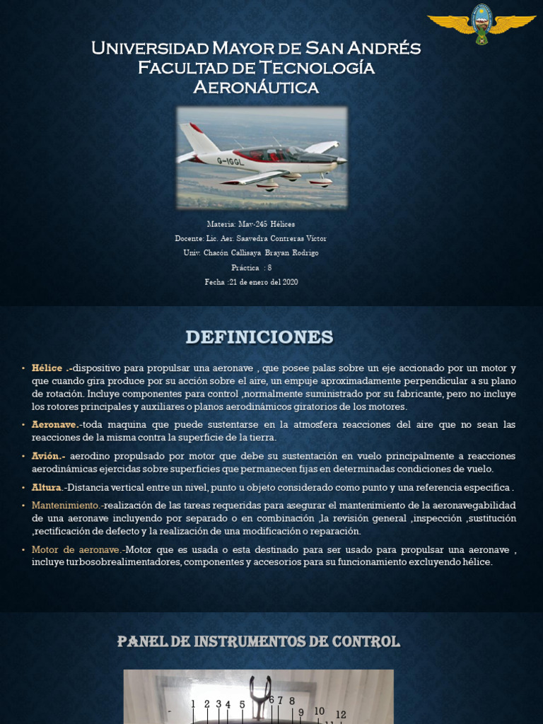 Panel de Control | PDF | Aeronave | Avión