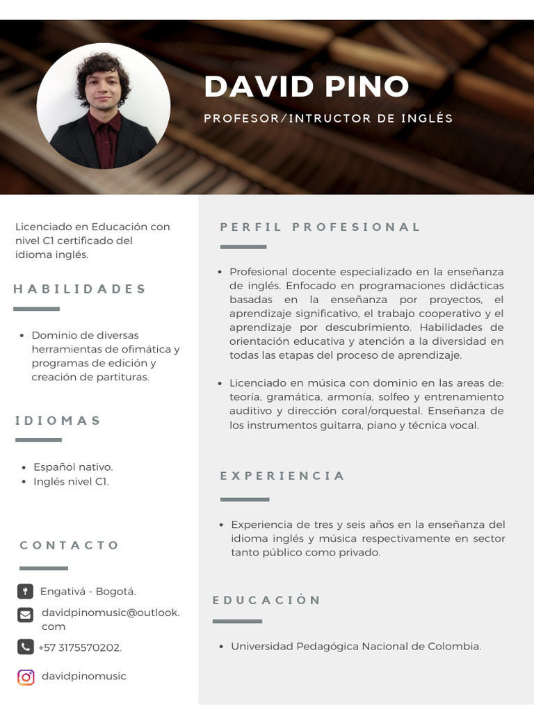 David Pino Prof Ingles | PDF