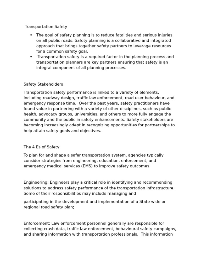 Topic 1- The 4 Es | PDF | Safety | Emergency Medical Services