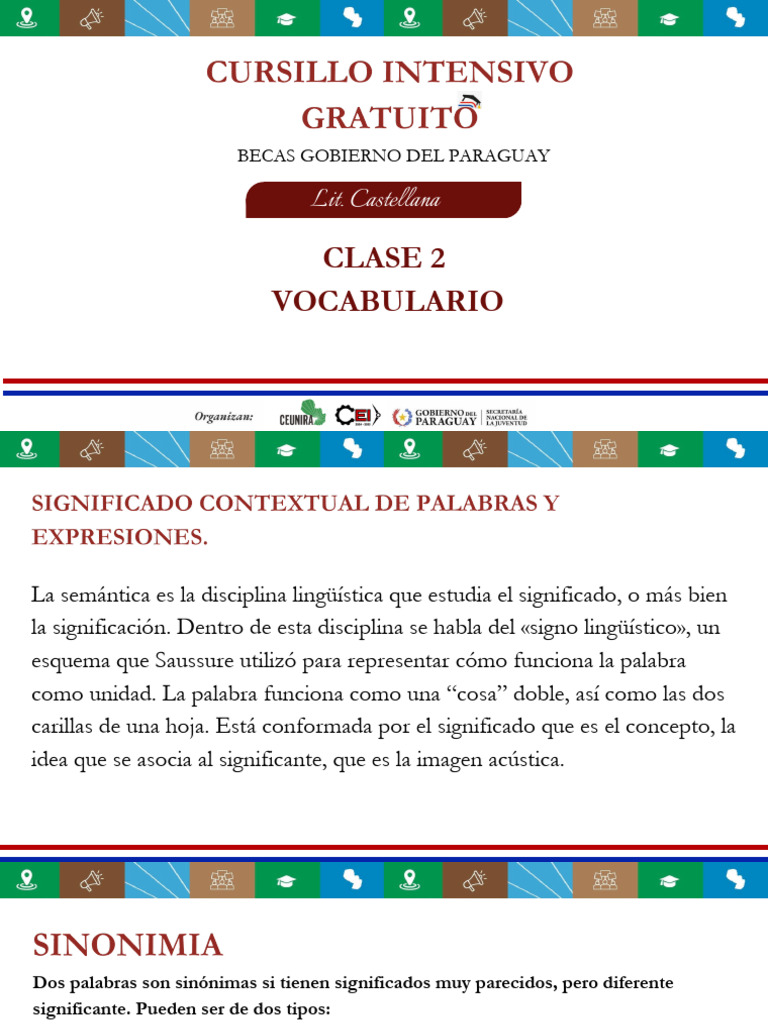 Vocabulario y Semántica en Español | PDF | Semiótica | Lingüística