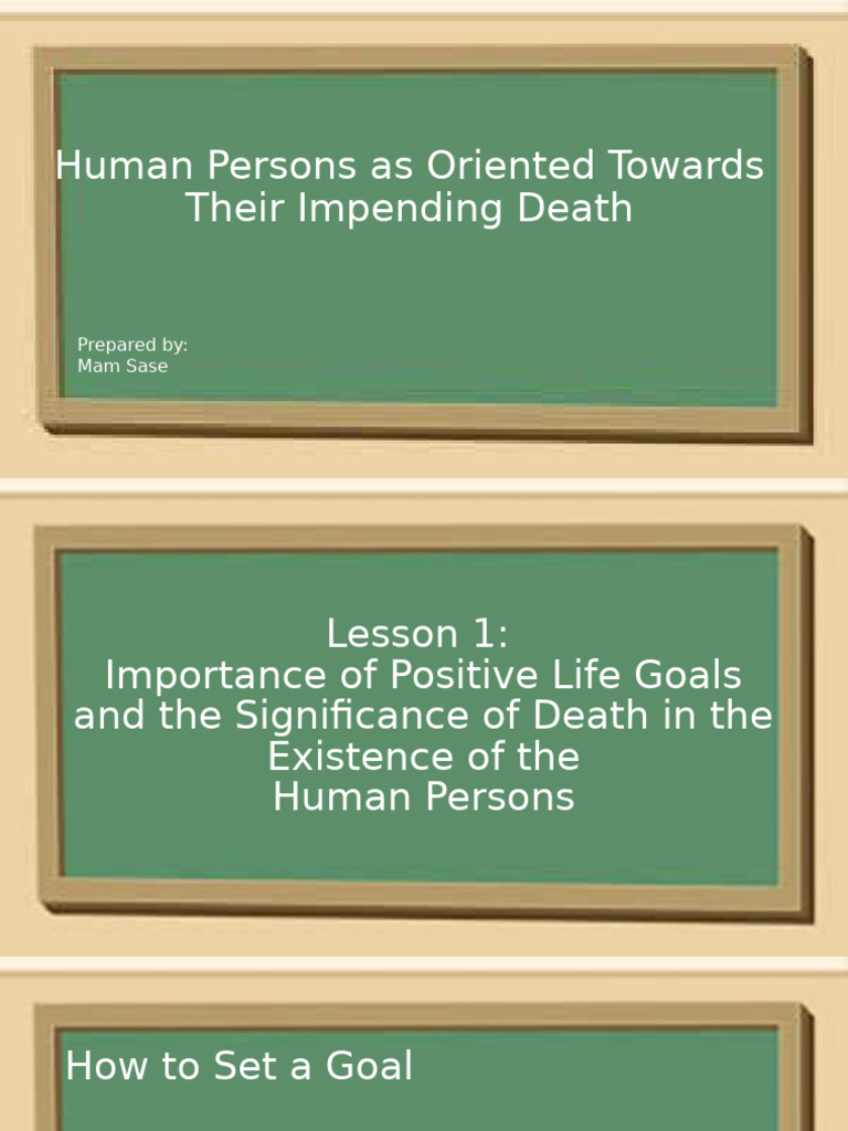 Final Human Persons As Oriented Towards Their Impending Death | PDF ...