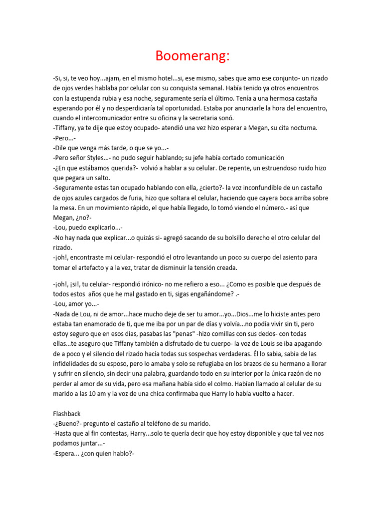 Boomerang | PDF | Amor