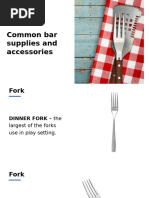 Types of Flatware | PDF | Spoon | Tableware