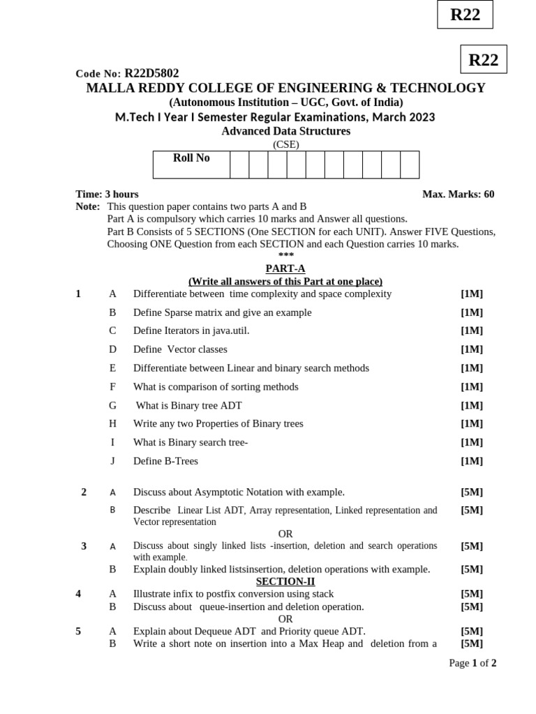 ADS-1 | PDF | Algorithms And Data Structures | Algorithms