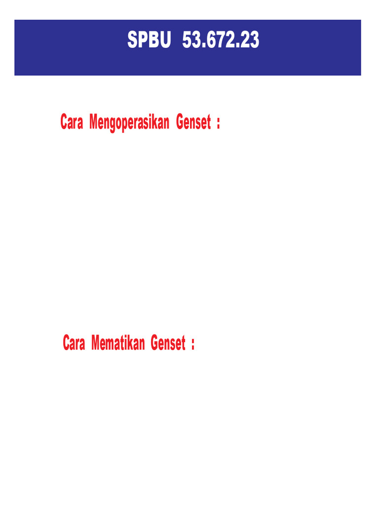 Contoh SOP SPBU | PDF