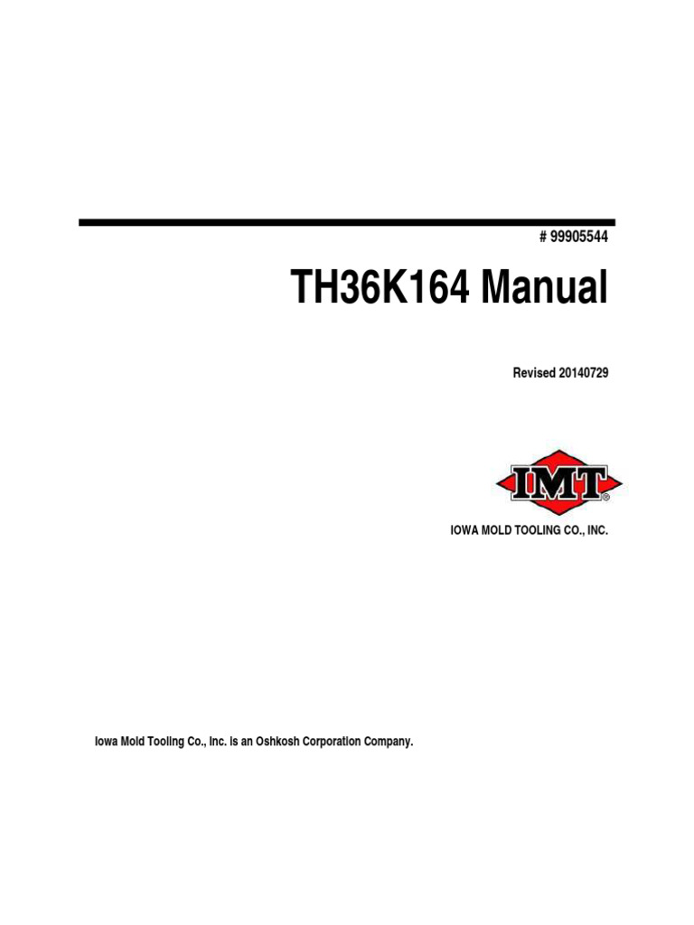 Imt Tire Handler Manipulators Spec 97973c | PDF | Forklift | Crane ...