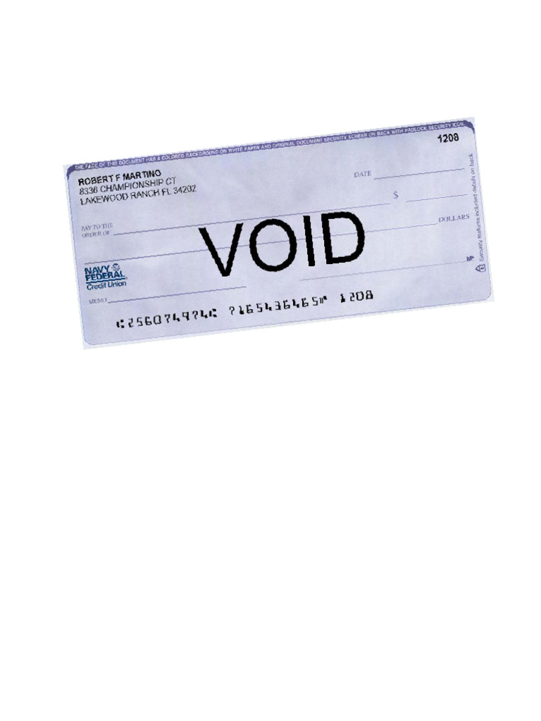 Void CHK | PDF