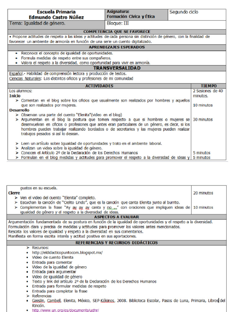 Planeacinigualdaddegnero 140612144244 Phpapp01 | PDF