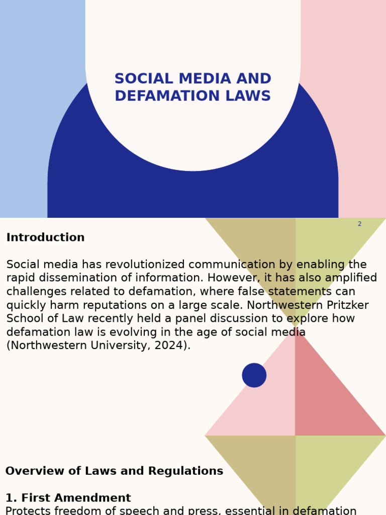 Social Media Defamation Laws Explained | PDF | Defamation | Freedom Of ...