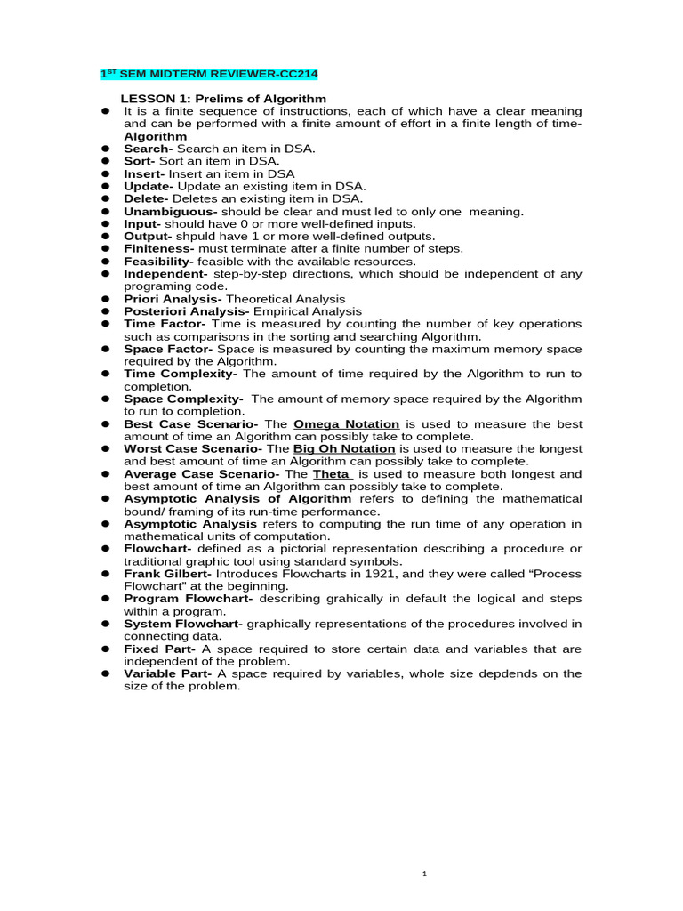 1ST SEM MIDTERM REVIEWER DAY 1 | PDF | Computer Network | Internet