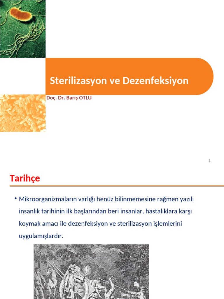 BMET-Sterilizasyon Ve Dezenfeksiyon | PDF