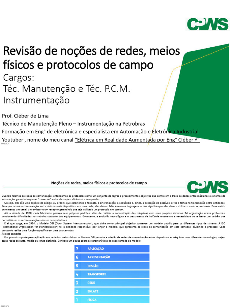 Redes e Protocolos de Comunicação | PDF | Rede de computadores ...