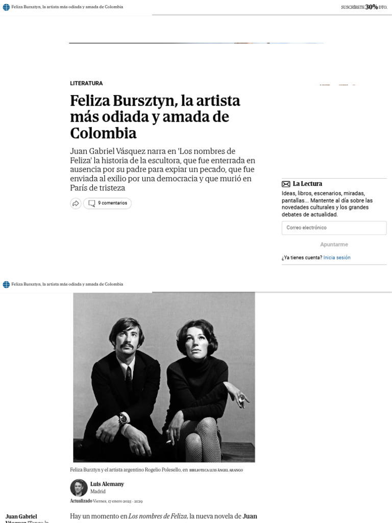 Feliza Bursztyn, La Artista Más Odiada y Amada de Colombia - Literatura ...