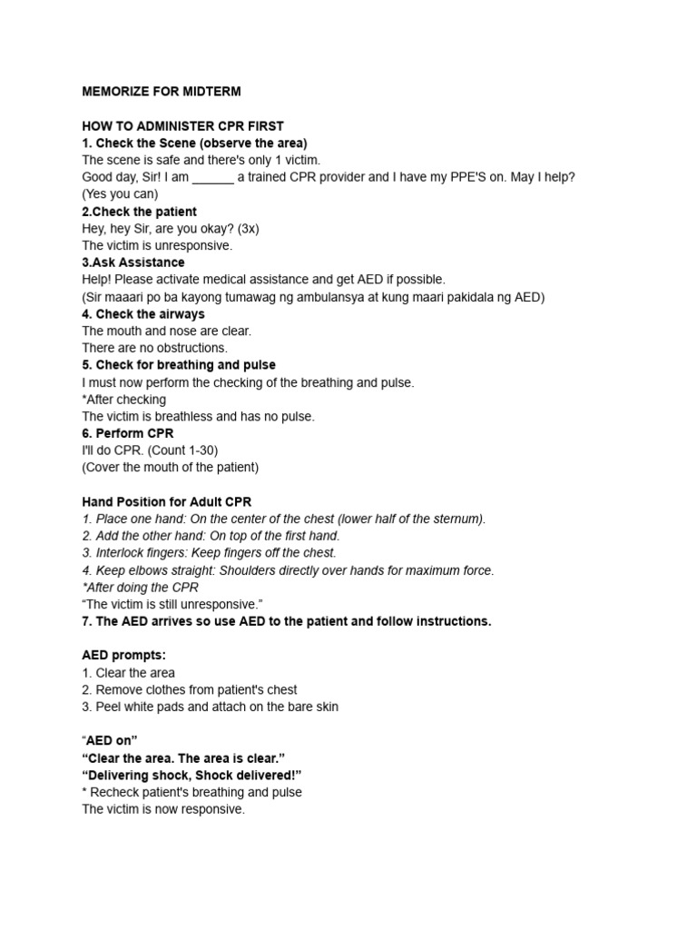 How to Administer CPR | PDF