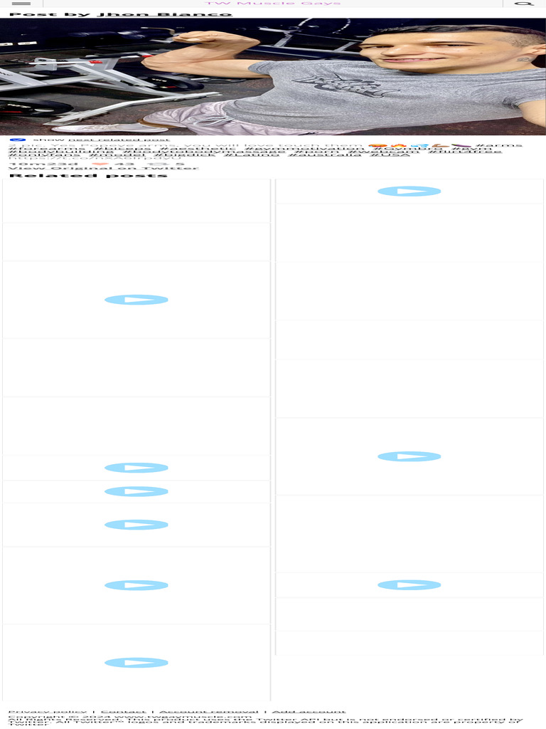 TW Muscle Gays - 2 pic. Jhon Bianco. Twitter. Yes Popeye arms, you will ...