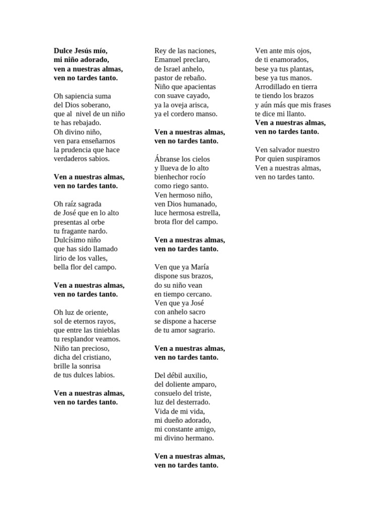 Dulce Jesus Mio | PDF