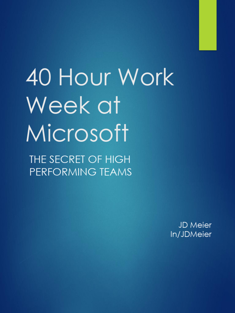 Mastering the 40-Hour Work Week | PDF | Knowledge