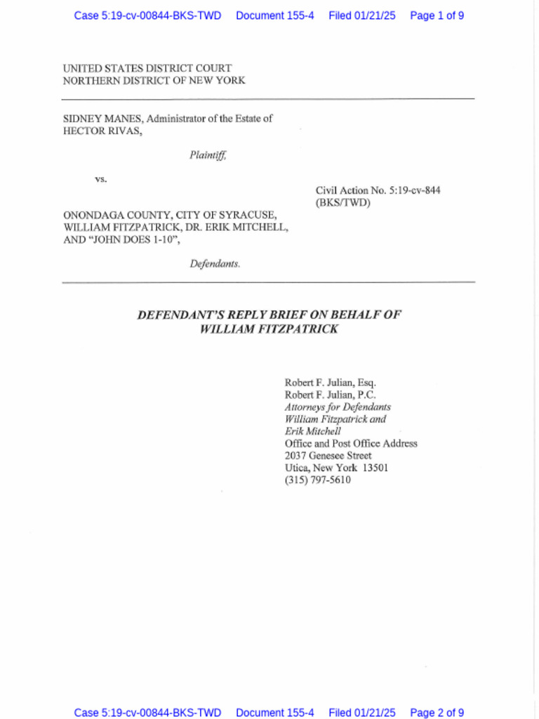 DA William Fitzpatrick Case Summary | PDF