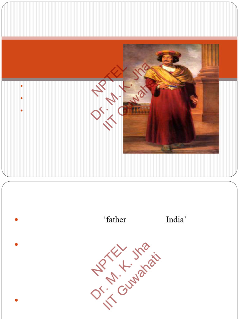 RAJA RAMMOHAN ROY Key Notes | PDF | God | Polytheism