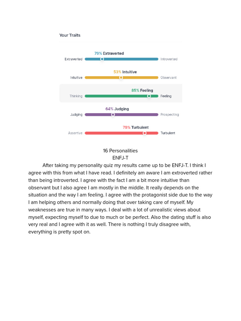 16 Personalities | PDF