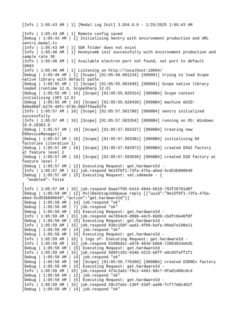 Medal Log 20250125 | PDF | Keyboard Shortcut | Codec