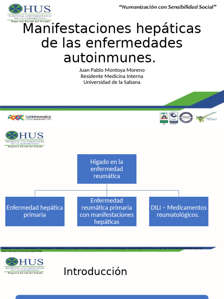 Manifestaciones Hepáticas Enfermedades Autoinmunes | PDF | Hepatitis ...