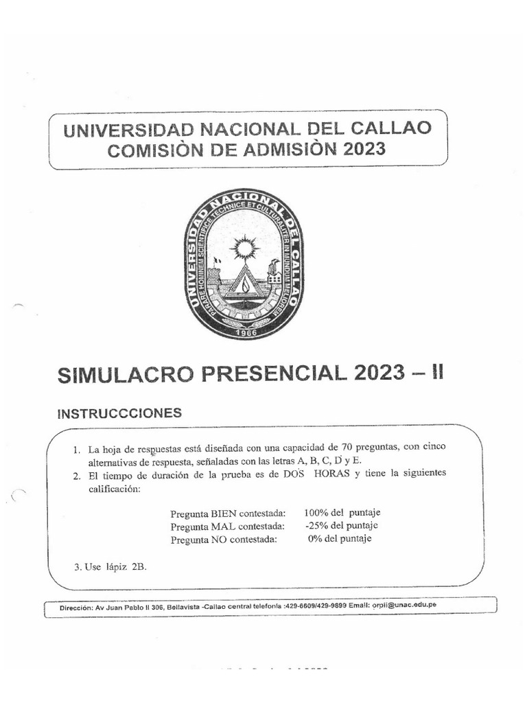 SIMULACRO | PDF