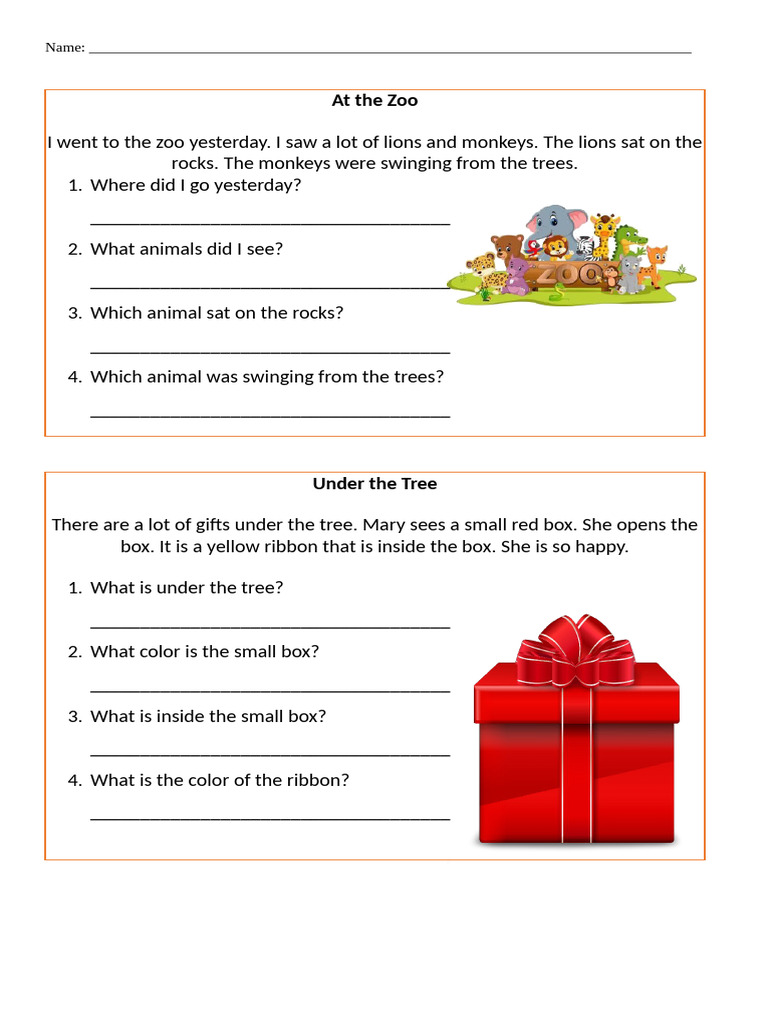 CVC Story Reading Comprehension | PDF | Cakes